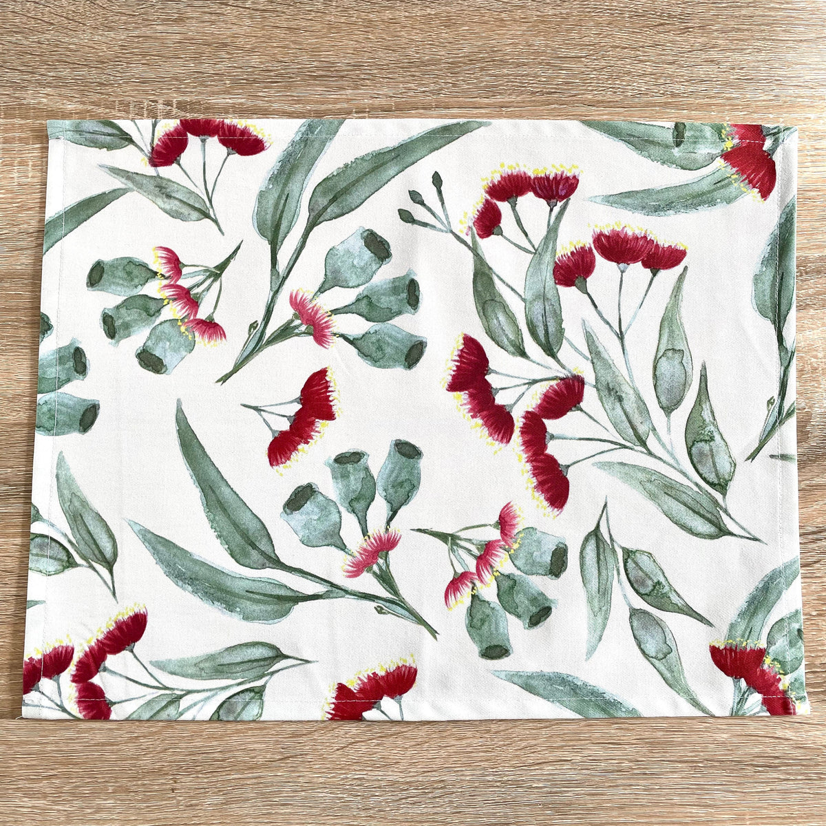 Australian Gum Blossom Placemat | Australian Made | Silken Twine