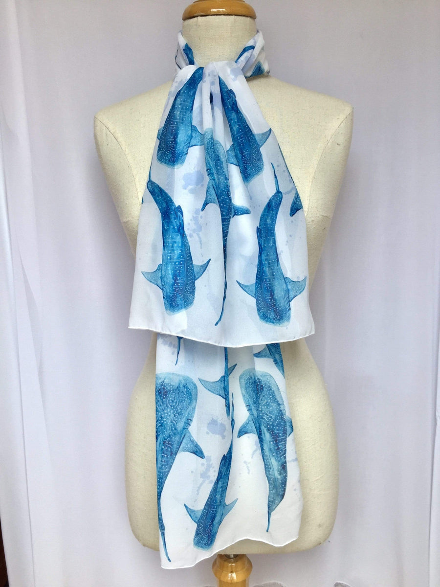 Whale Shark Scarf | Australian Made Scarf | Silken Twine Gifts