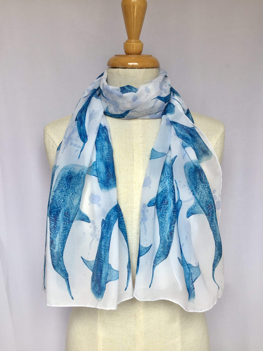 Whale Shark Scarf | Australian Made Scarf | Silken Twine Gifts